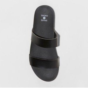 Shade & Shore | Shoes | Womens Shade Shore Black Dedra Slide Sandals ...